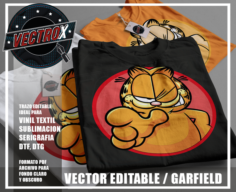 Vector Editable - Garfield