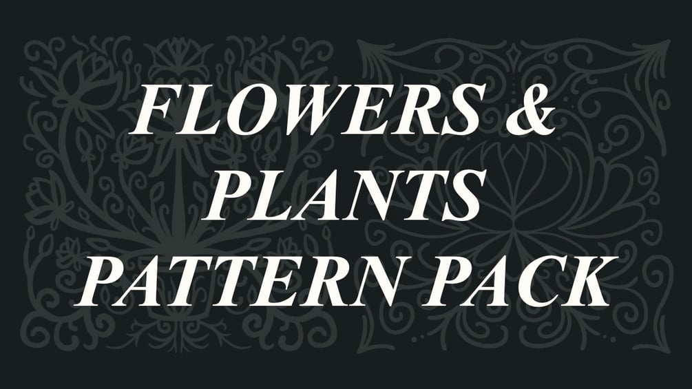FLOWERS & PLANTS PATTERN PACK