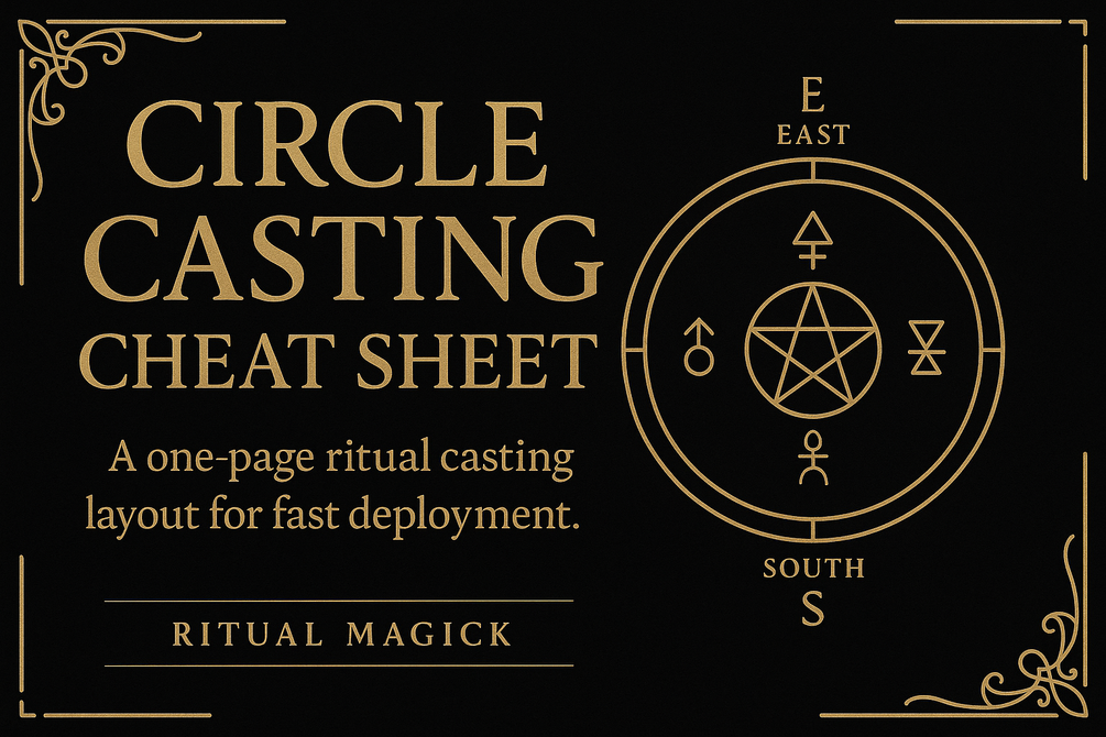 Circle Casting Cheat Sheet