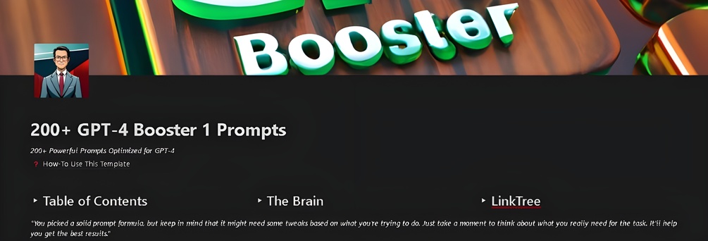 200+ GPT-4 Booster 1 Prompts