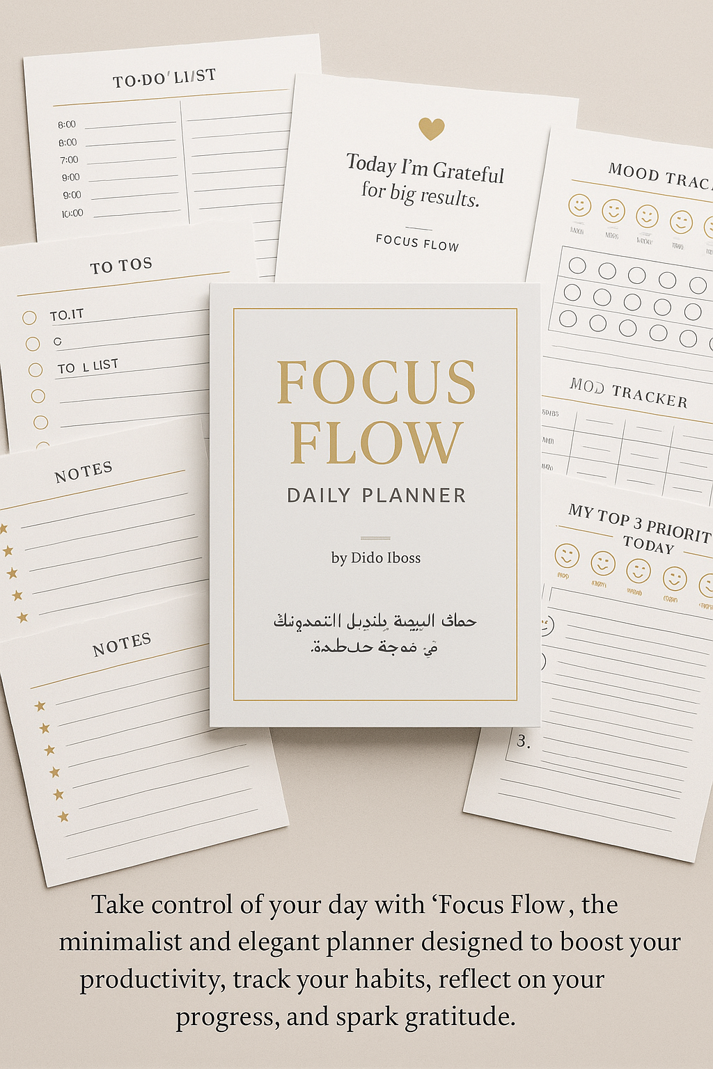 Focus Flow: Daily Planner For Clarity&Growth