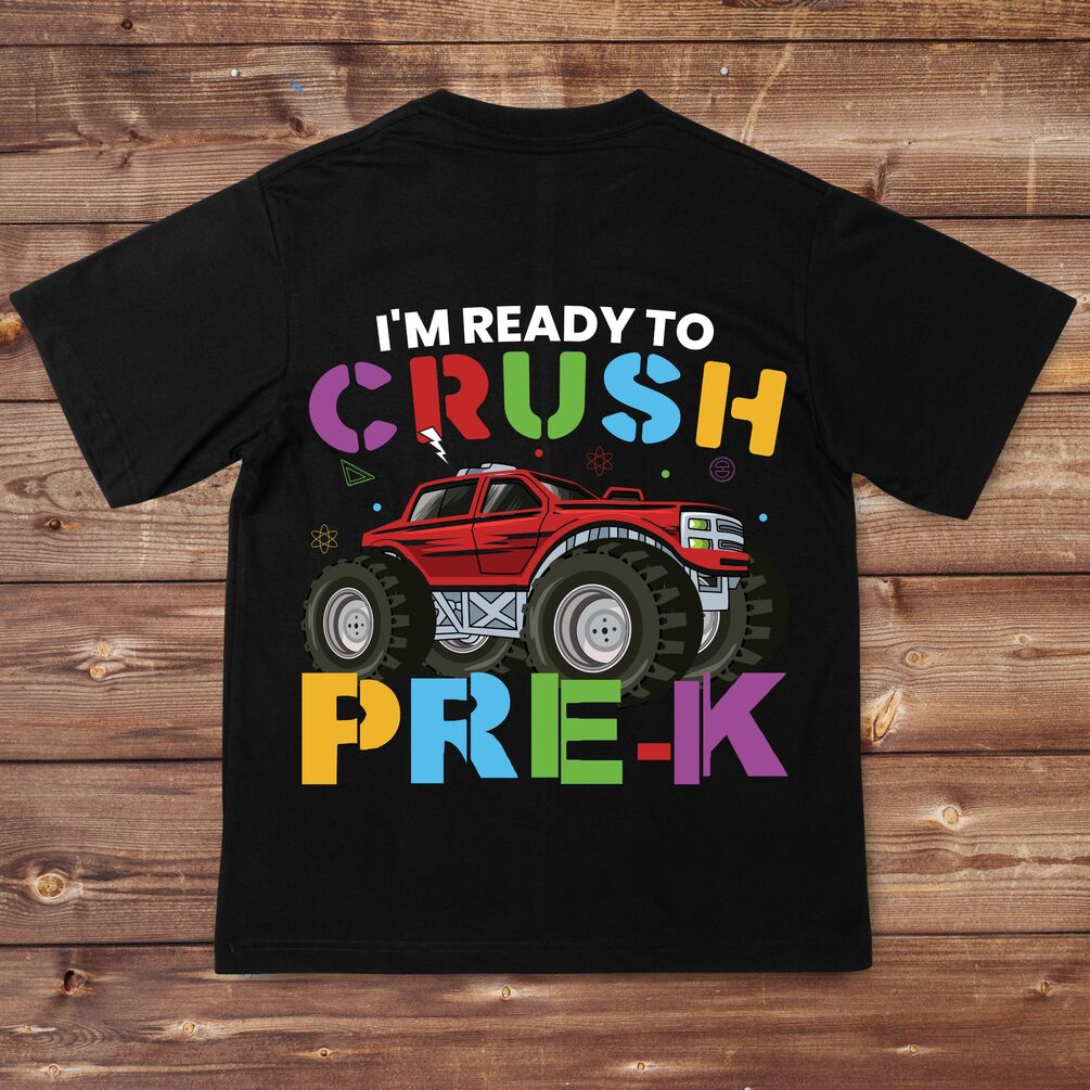 I'm ready to crush pre-k t-shirt kids | Kids t-shirt design PNG | Pre-k ...