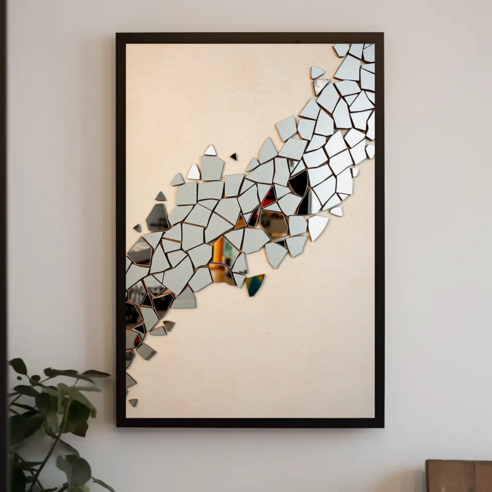 Fragmented Reflections Digital Wall Art