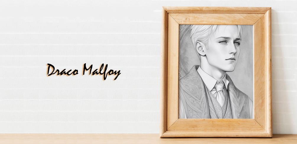 Draco Malfoy Character Portrait (Harry Potter Series)
