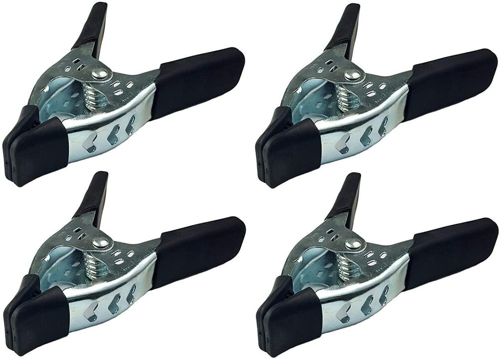 Lot of 4-6" inch Spring Clamp Large Super Heavy Duty Spring Metal Black ...