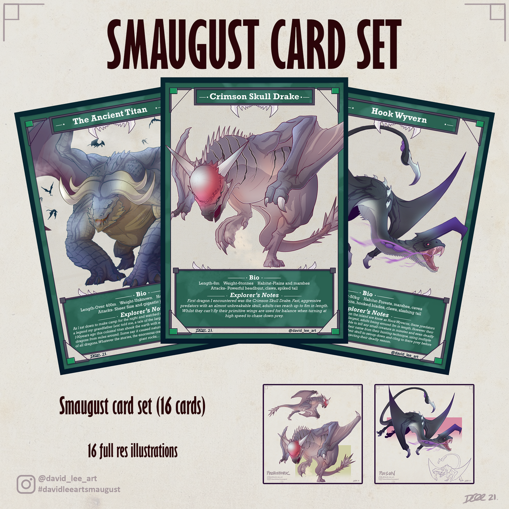 Dragon Card Set and Illustrations