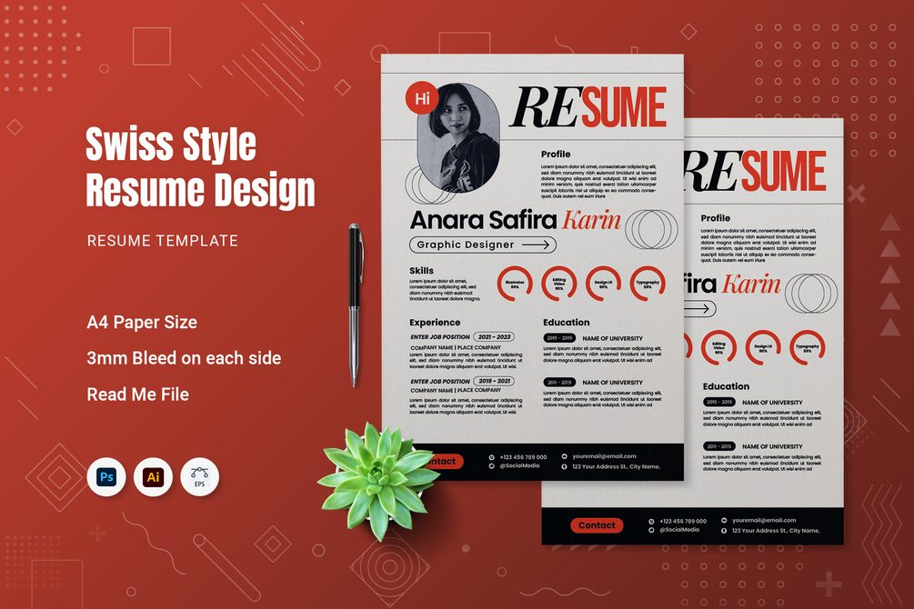 Swiss Style Resume