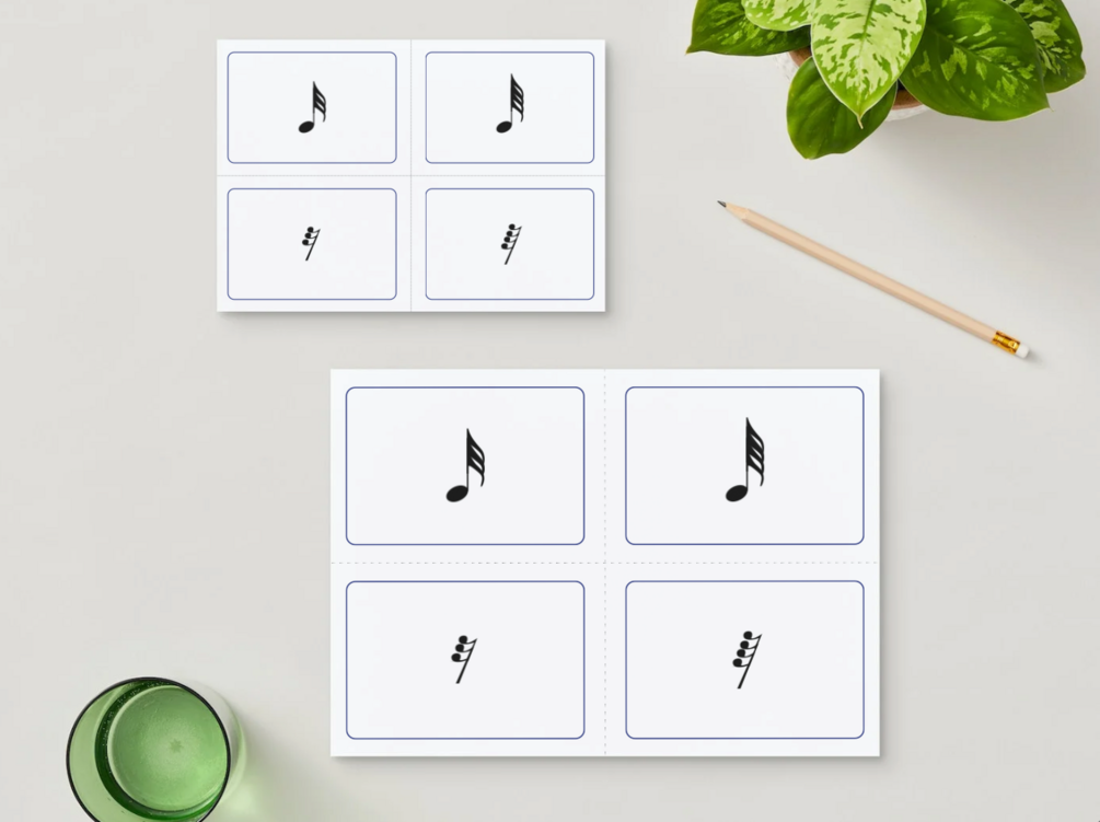 DIY Piano Music Theory Literacy Flashcard Printables