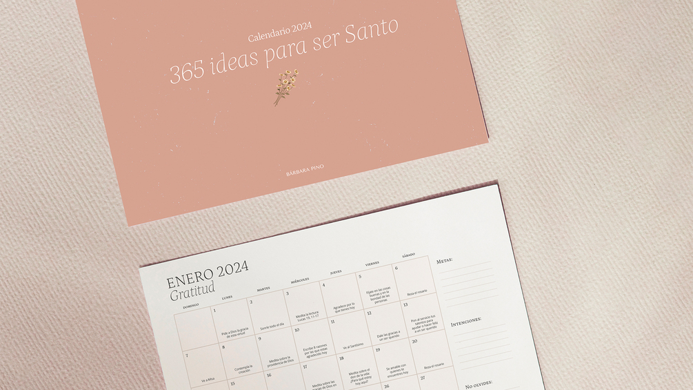 365 ideas para ser santo | Calendario 2024 (versión virtudes)