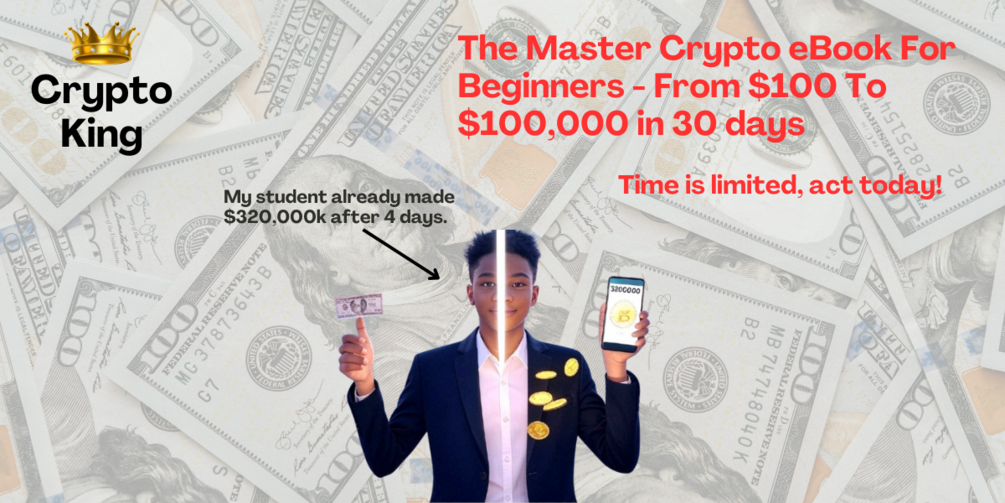 The Master Crypto eBook For Beginners - From $100 To $100,000 in 30 days