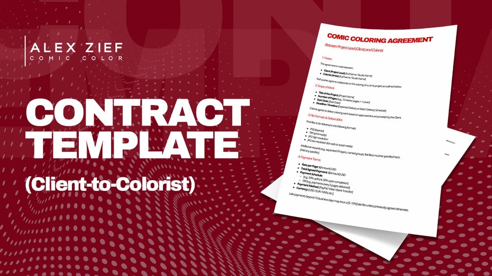 Comic Coloring Contract Template (Client-to-Colorist)
