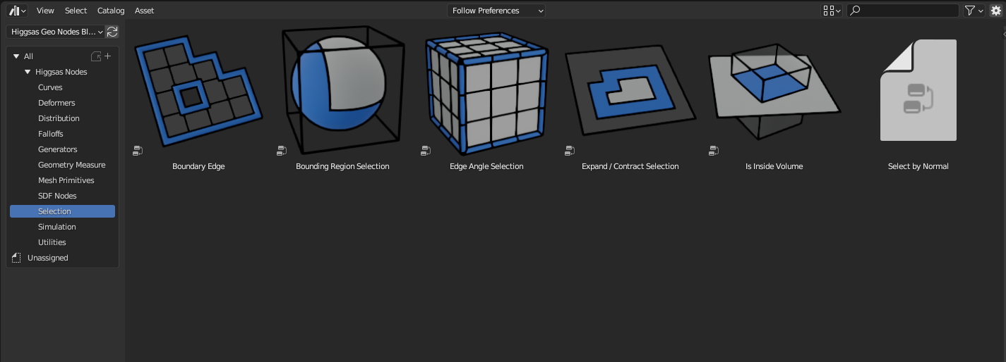 Higgsas Blender 3.3/3.4/3.5/3.6+ Geometry Nodes Groups Toolset Pack