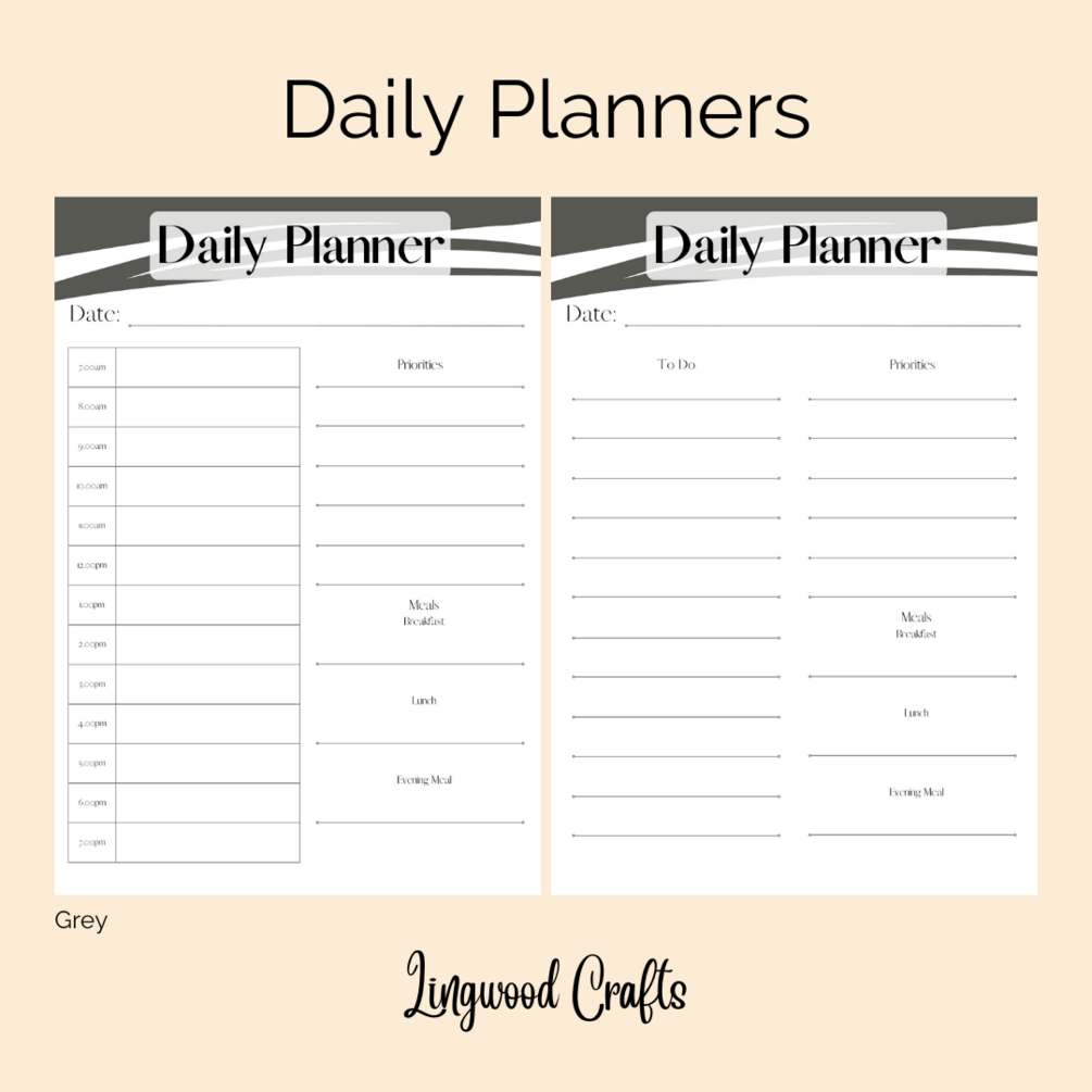 Printable Daily Schedule / To Do List / Daily To Do Planner / PDF ...
