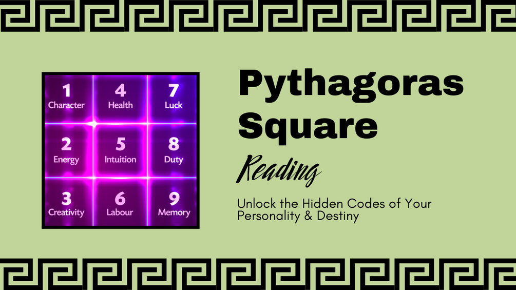 Pythagoras Square Reading | Numerology| Psychomatrix | Personalized 1 ...