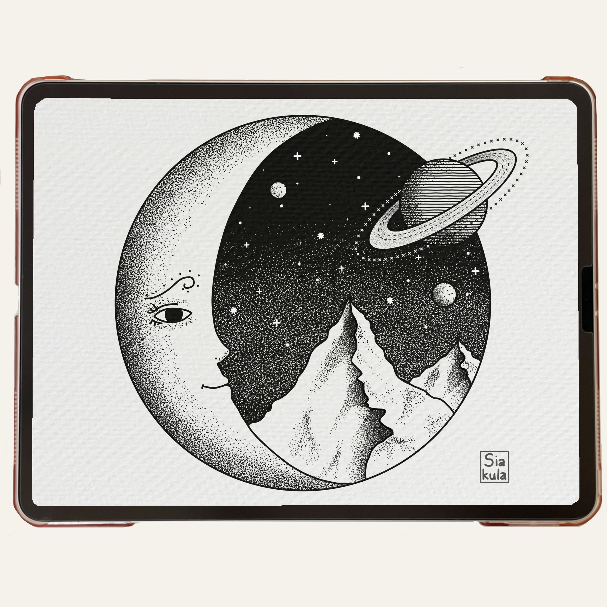 New Procreate tutorials 🎉 Ink & Stipple Landscape drawing / Cute flower ...