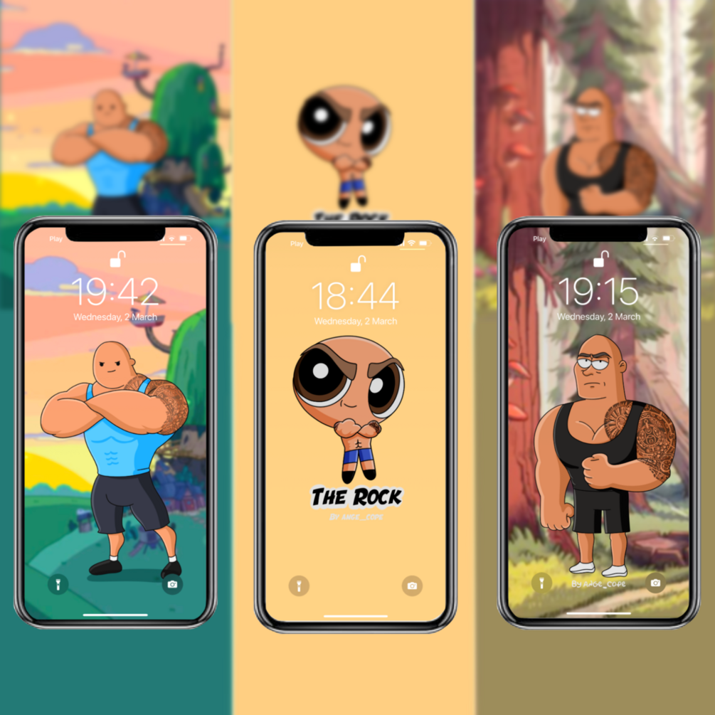 The Rock - 3 phone wallpapers(part1)