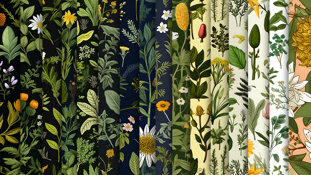 Seamless Patterns - Medicinal Plants