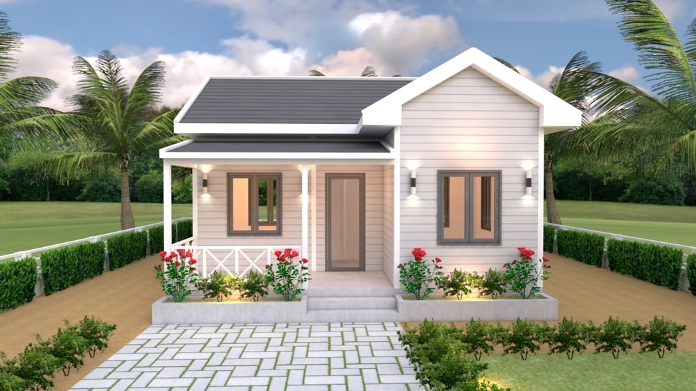 Best Tiny Houses 23x20 Ft One Bed 7x6 M Cross Gable Roof