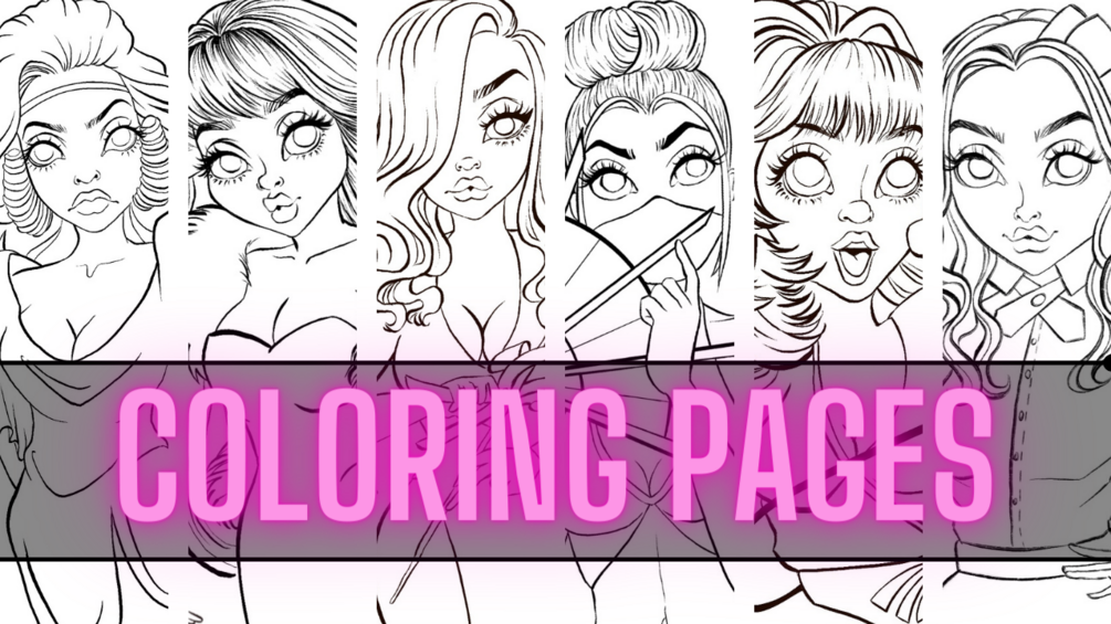 6 Fanart Coloring Pages- Freebie