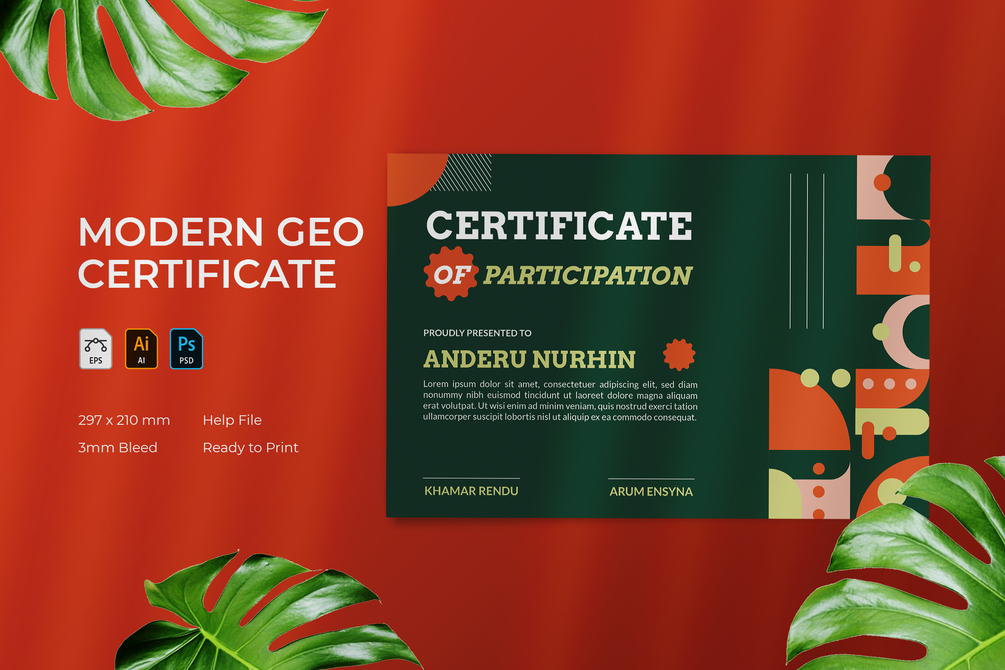 Modern Geo - Certificate
