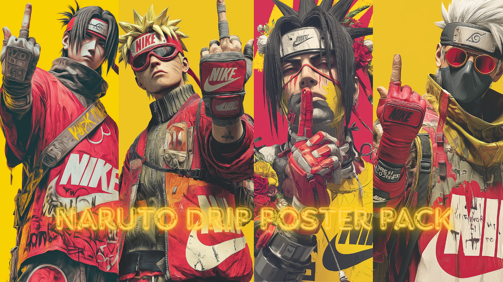 🔥 NARUTO DRIP POSTER PACK 🔥