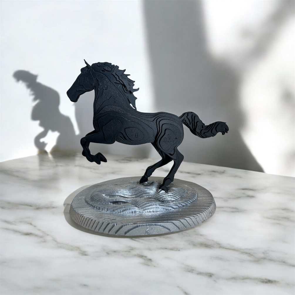 3D Layered Horse Laser Cut File - SVG DXF PDF