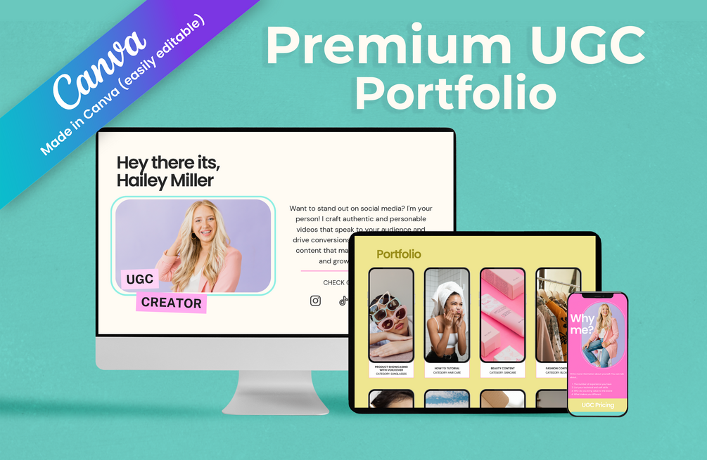VIbrant UGC Portfolio Website Template