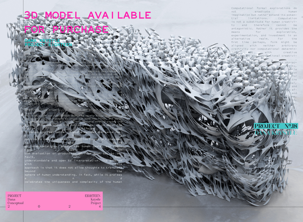 PROJECT EIGHTEEN - Architecture 3D CONCEPT - Experimental Design