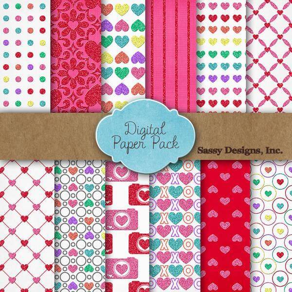 Pretty Patterns Digital Papers