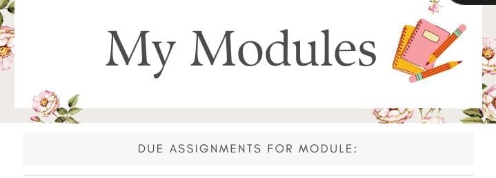 My Modules Assignment Planner