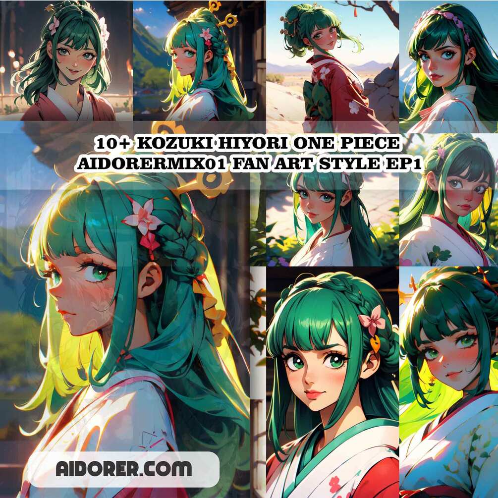 10+ KOZUKI HIYORI ONE PIECE AIDORERMIX01 FAN ART STYLE EP1