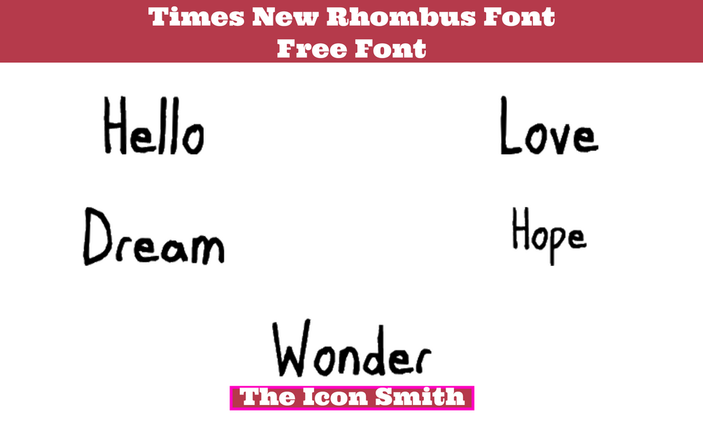 Free Times New Rhombus Font F2023