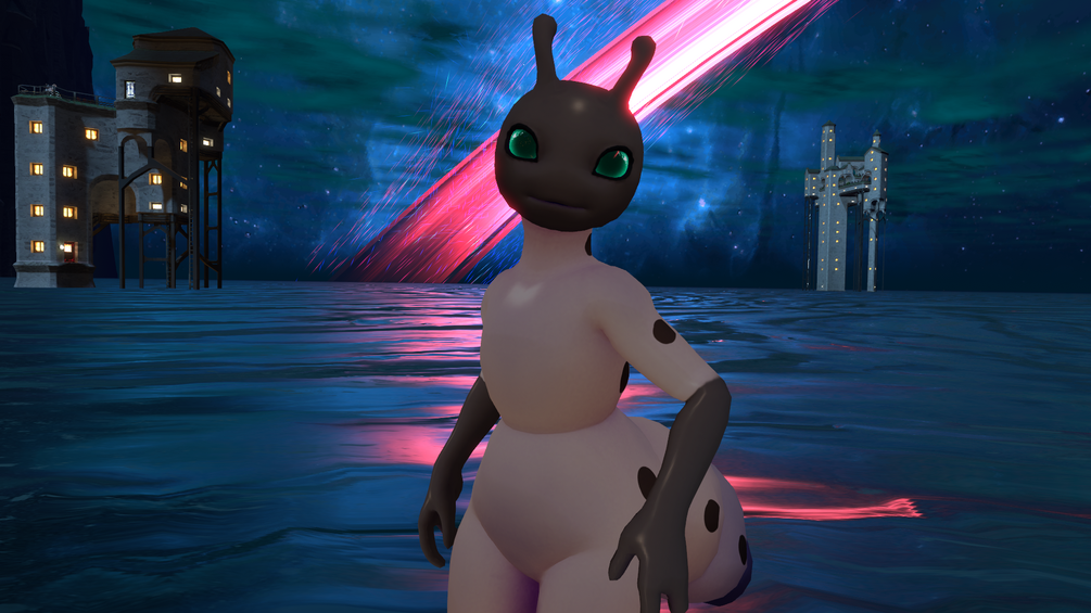 Vrchat Grub and Mushroom avatar