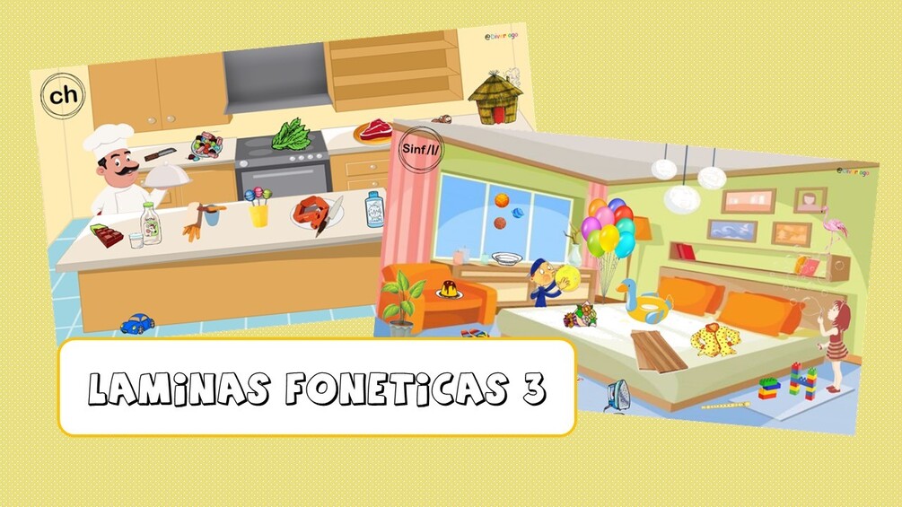 Laminas Fonéticas 3 Sinfones /l/, Sinfones /r/, /ch/