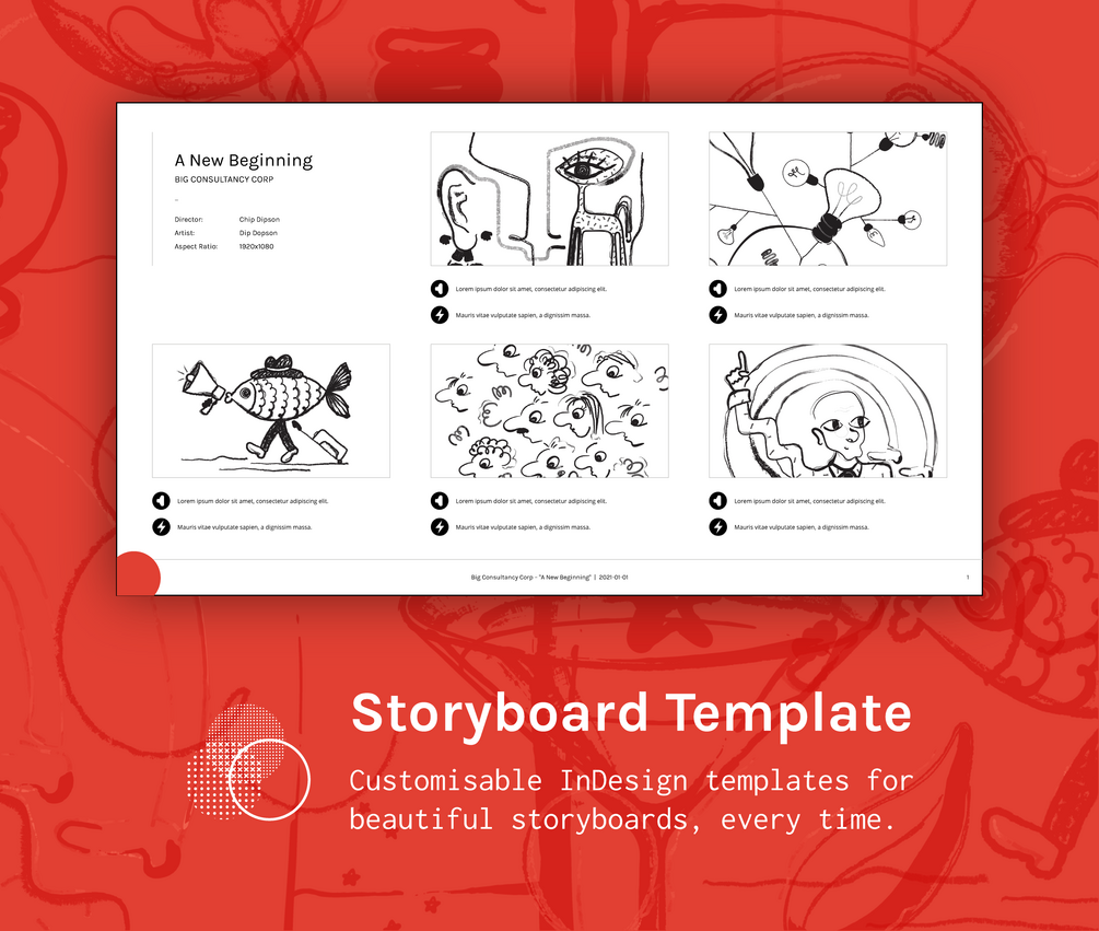 Brunchworks Boards – An Excellent InDesign Storyboard Template