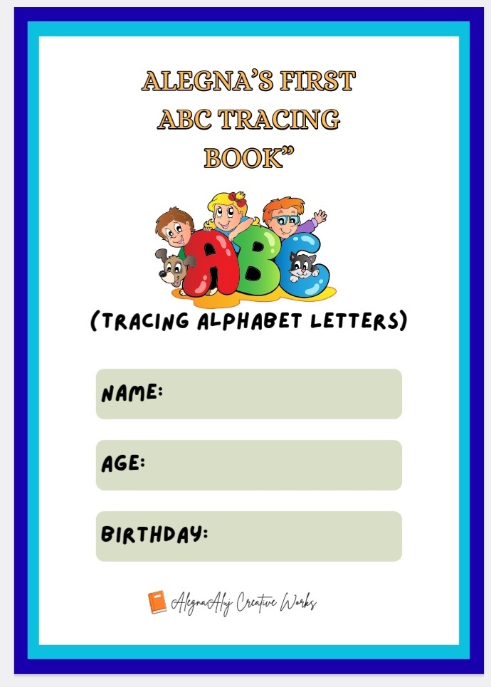 ️ ALEGNA'S FIRST ABC TRACING BOOK – Fun Alphabet Writing Practice for Kids