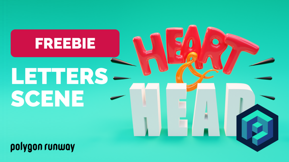 Free 3D Lettering Scene