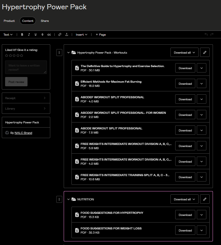 Hypertrophy Power Pack