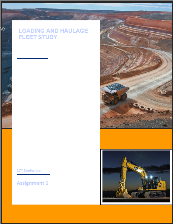 Mining Fleet Optimization Report – Haulage & Loader Costing for Open ...
