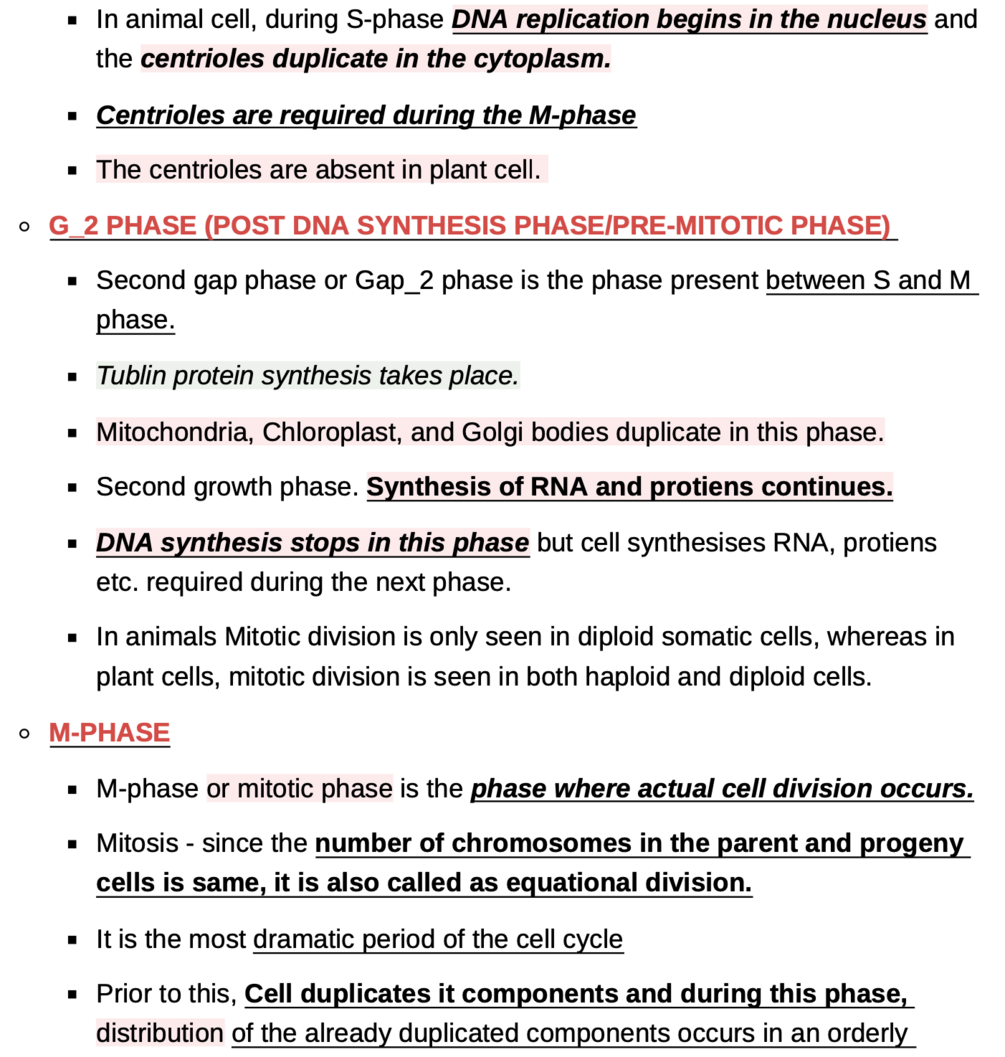 Cell cycle and cell division [part - 1] Ncert Notes