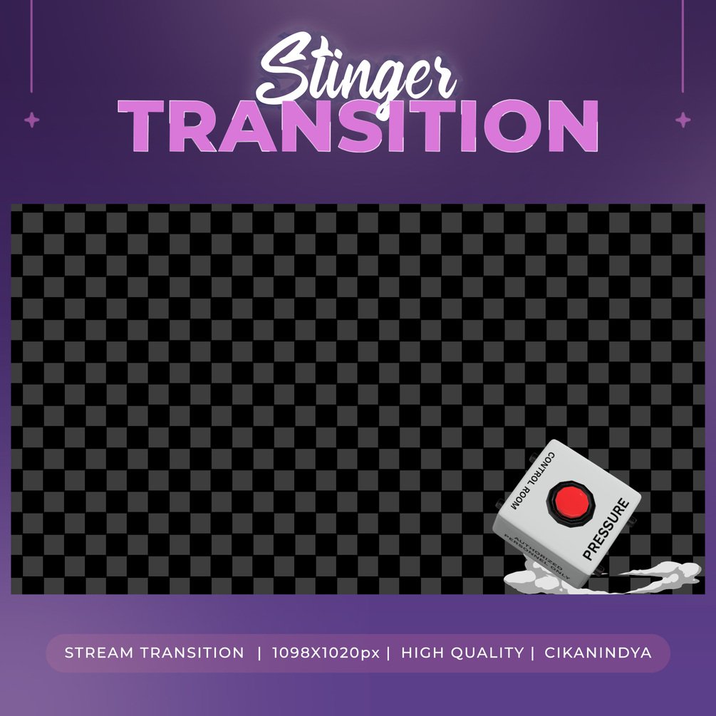 Animated Stinger Transition Panic Button | Emergency Pressure FX for ...