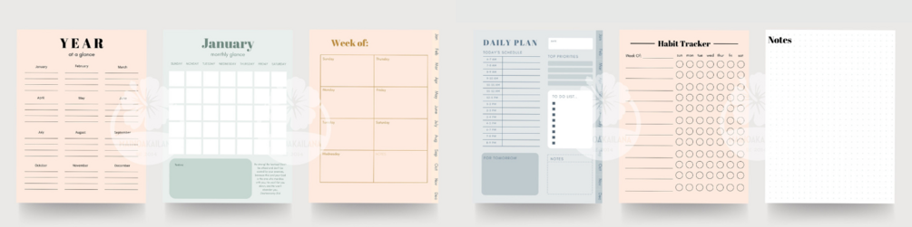 Unmarked Digital/Printable Christian Planner | Monthly/Weekly Layouts