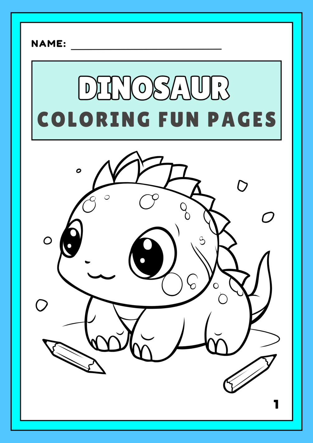 Dinosaur Coloring Fun Pages