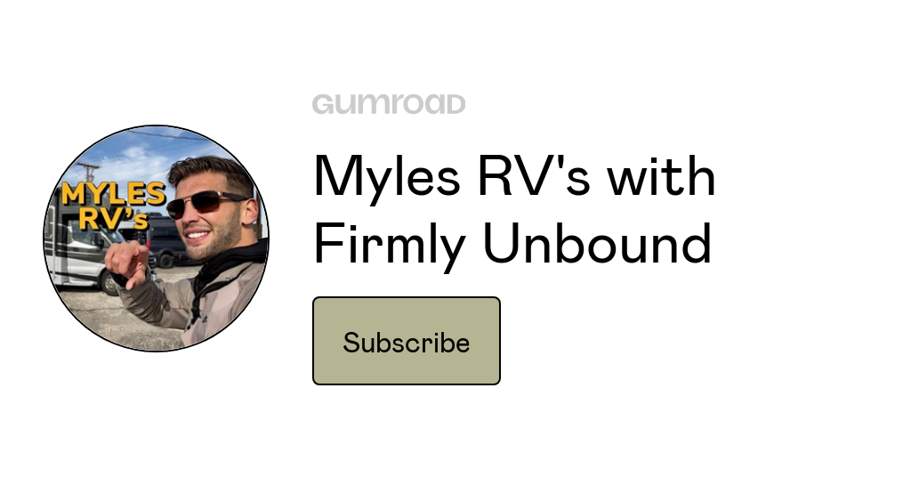 Myles RV's with Firmly Unbound