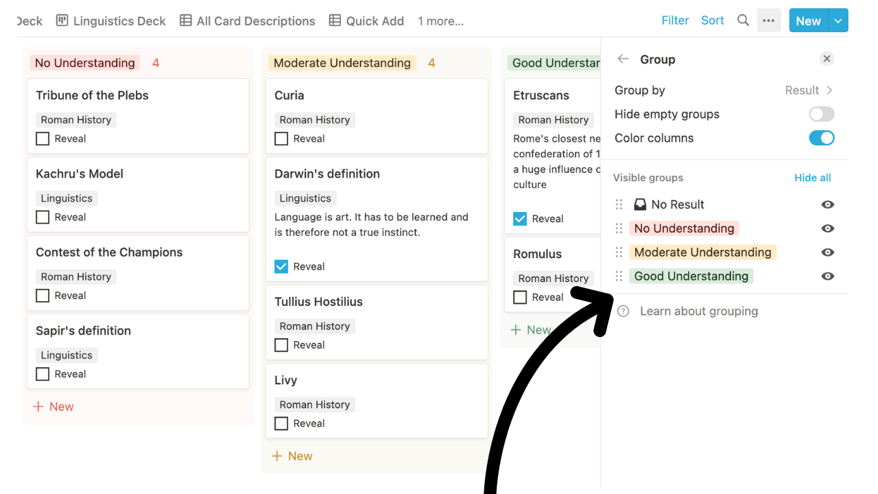 Flashcards For Notion