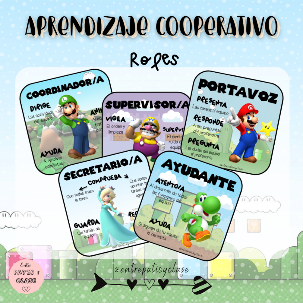 Roles cooperativo y técnicas