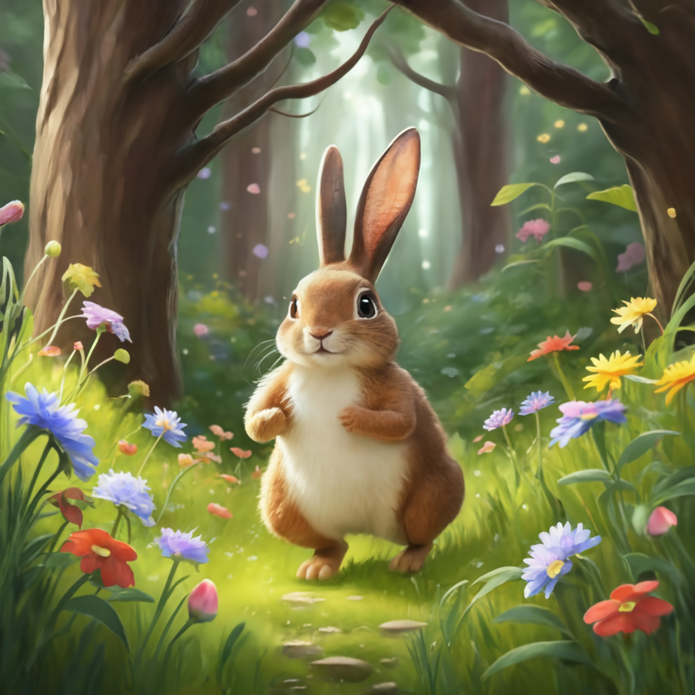 a little rabbit Flopsy-story for kids