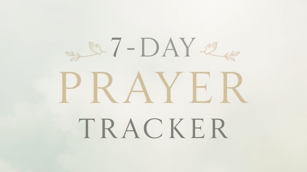 7 Days Prayer Tracker for Christians – Weekly Faith Planner PDF