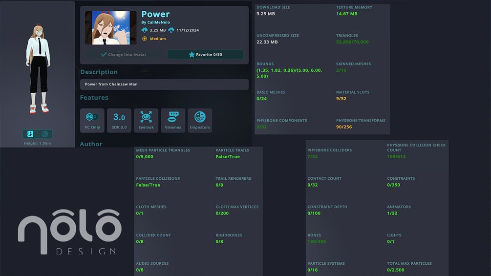 Power VRC Avatar