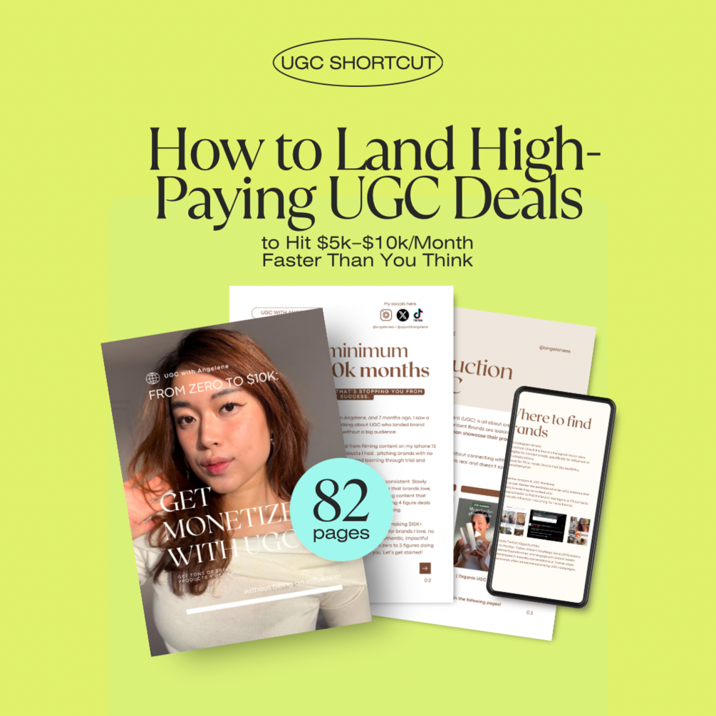 FREE UGC GUIDE : Shortcut to 10k months